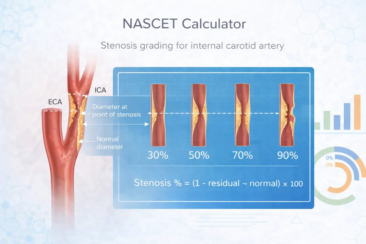 NASCET Calculator For CTA & MRA + Report Generator