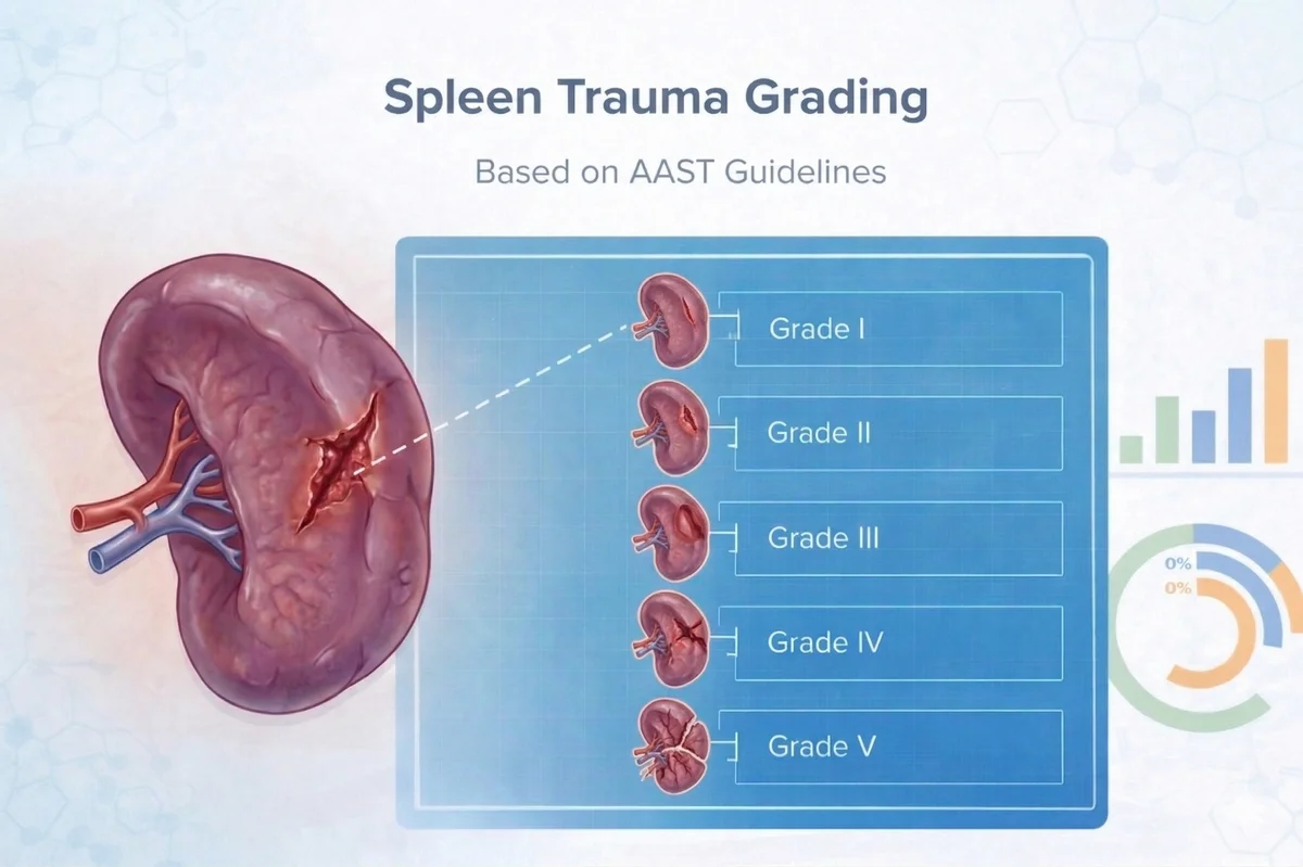AAST Spleen Trauma Grading & Score Calculator - Rad At Hand